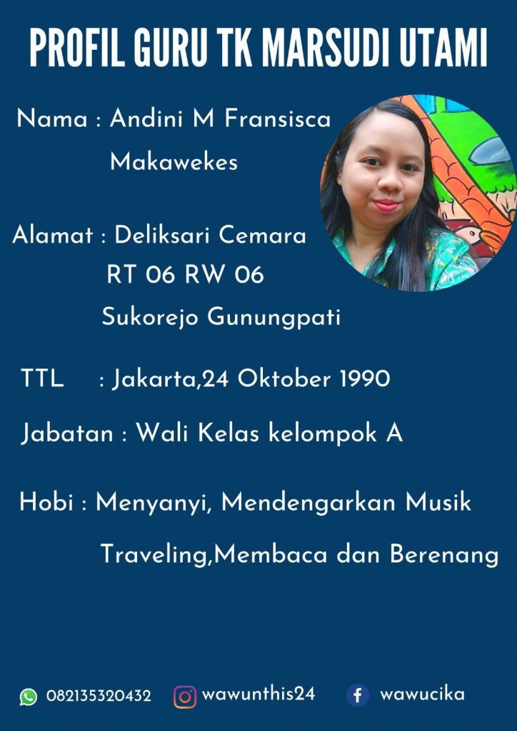 Profil Guru TK Marsudi Utami Semarang – TK-SD-SMP Marsudi Utami